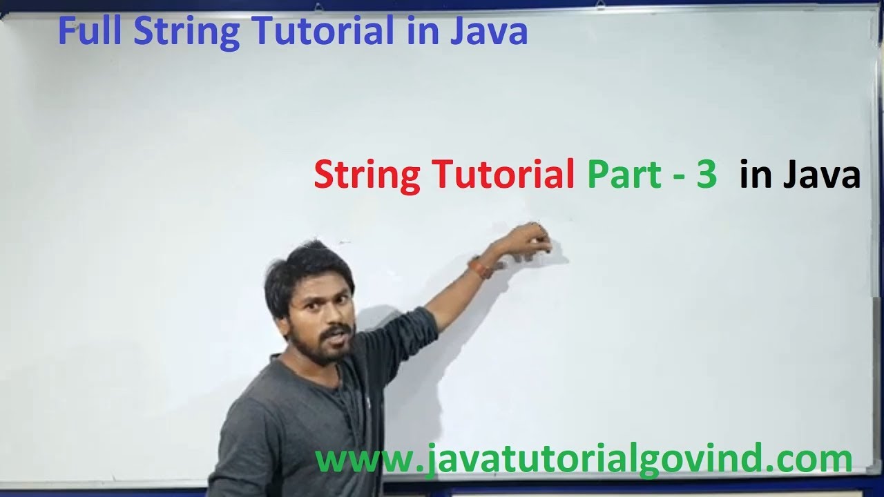 String Tutorial Part 3 In Java Youtube
