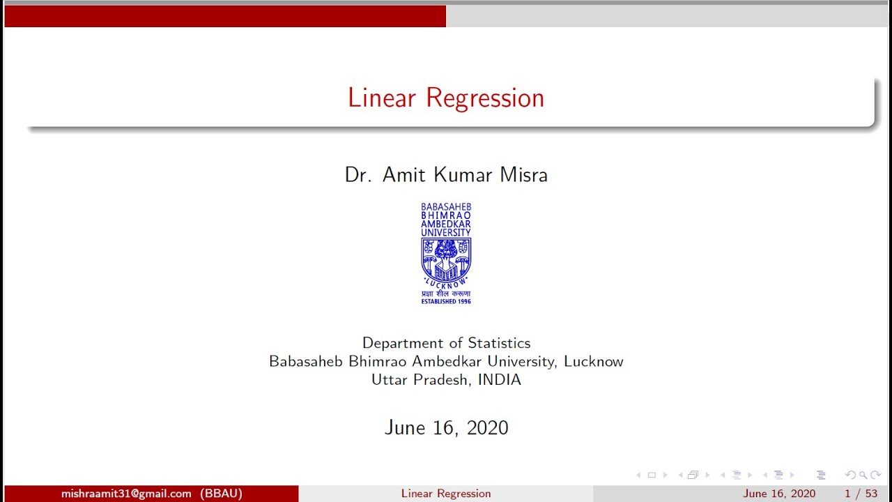 Linear Regression Youtube