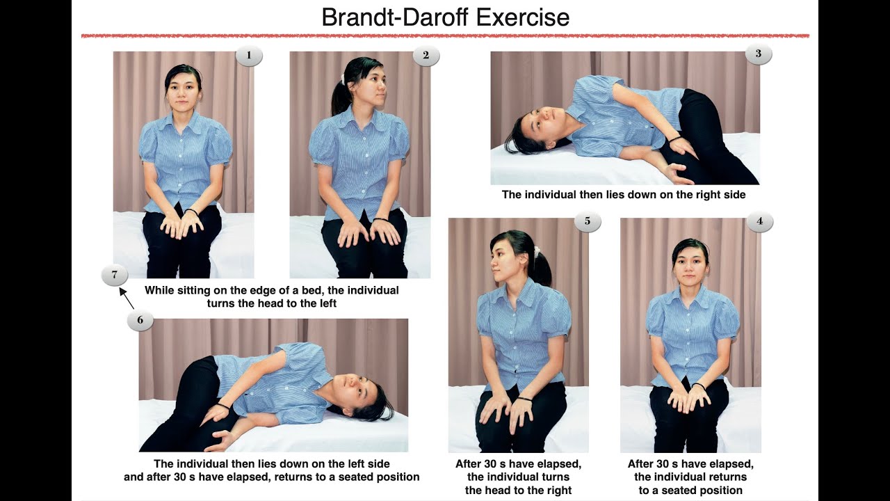 Brandt Daroff Exercise Home Therapy For Bppv Youtube