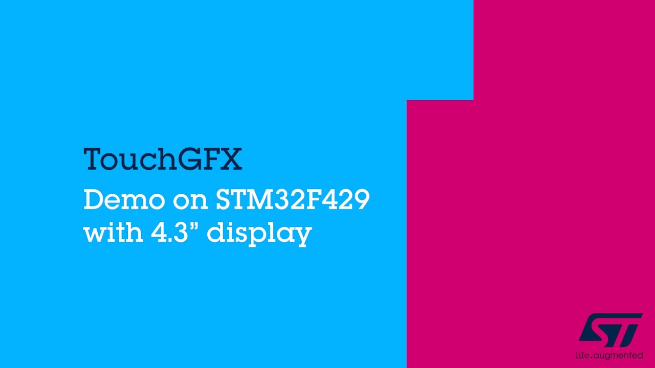 Touchgfx Demo On Stm32f429 With 4 3 Display Youtube