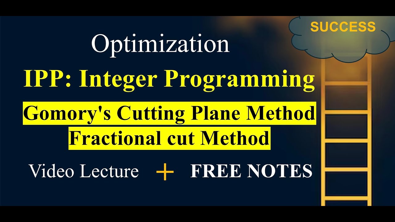 Integer Programming Gomory S Cutting Plane Method Fractional Cut