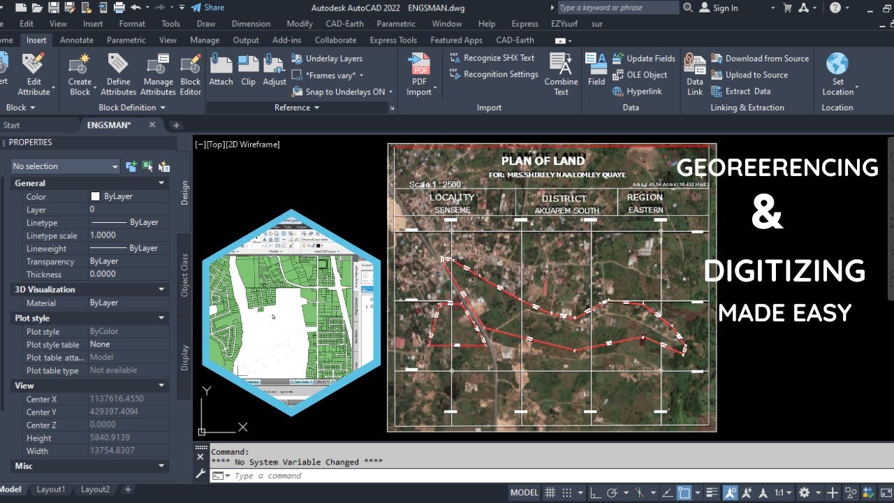 How To Georeference And Digitize Maps In Autocad Easy Guide Youtube