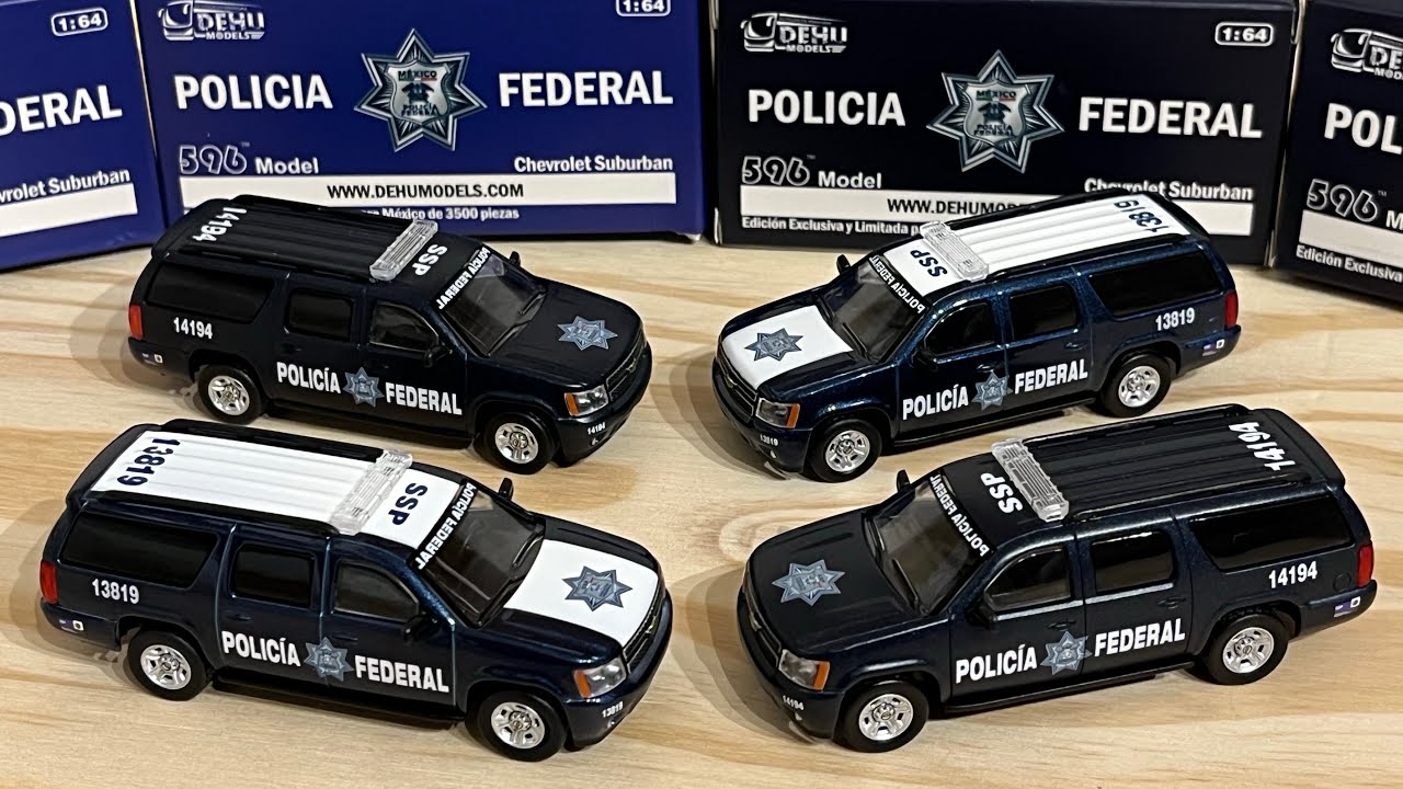 596 Policia Federal Mexican Police Chevy Suburbans 1 64 Scale Youtube