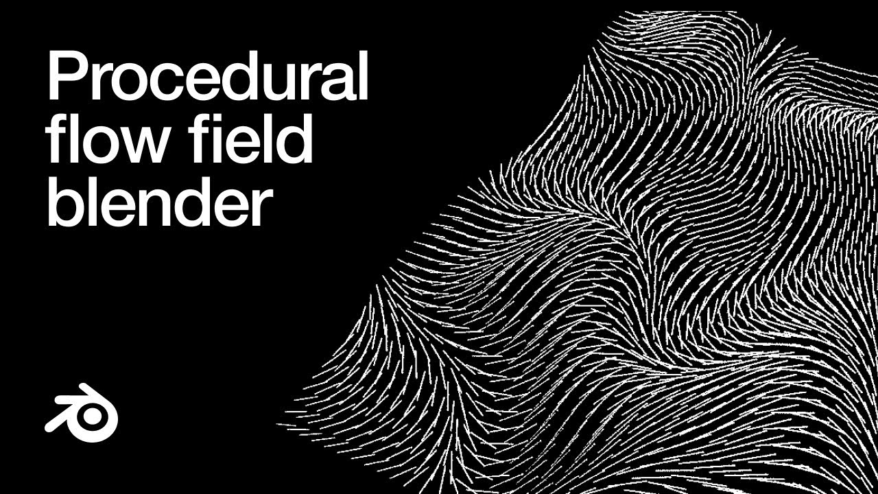 Mesmerising Procedural Flow Field Blender Youtube