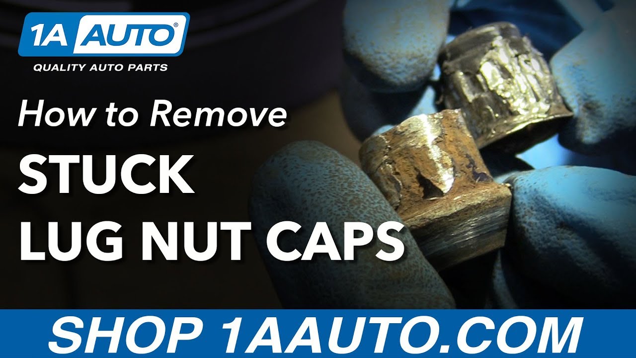 How To Remove Stuck Spinning Lug Nut Cap Youtube