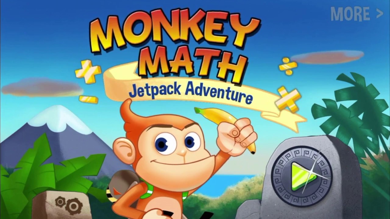 Monkey Math Jetpack Adventure Educational And Fun Game For Kids
