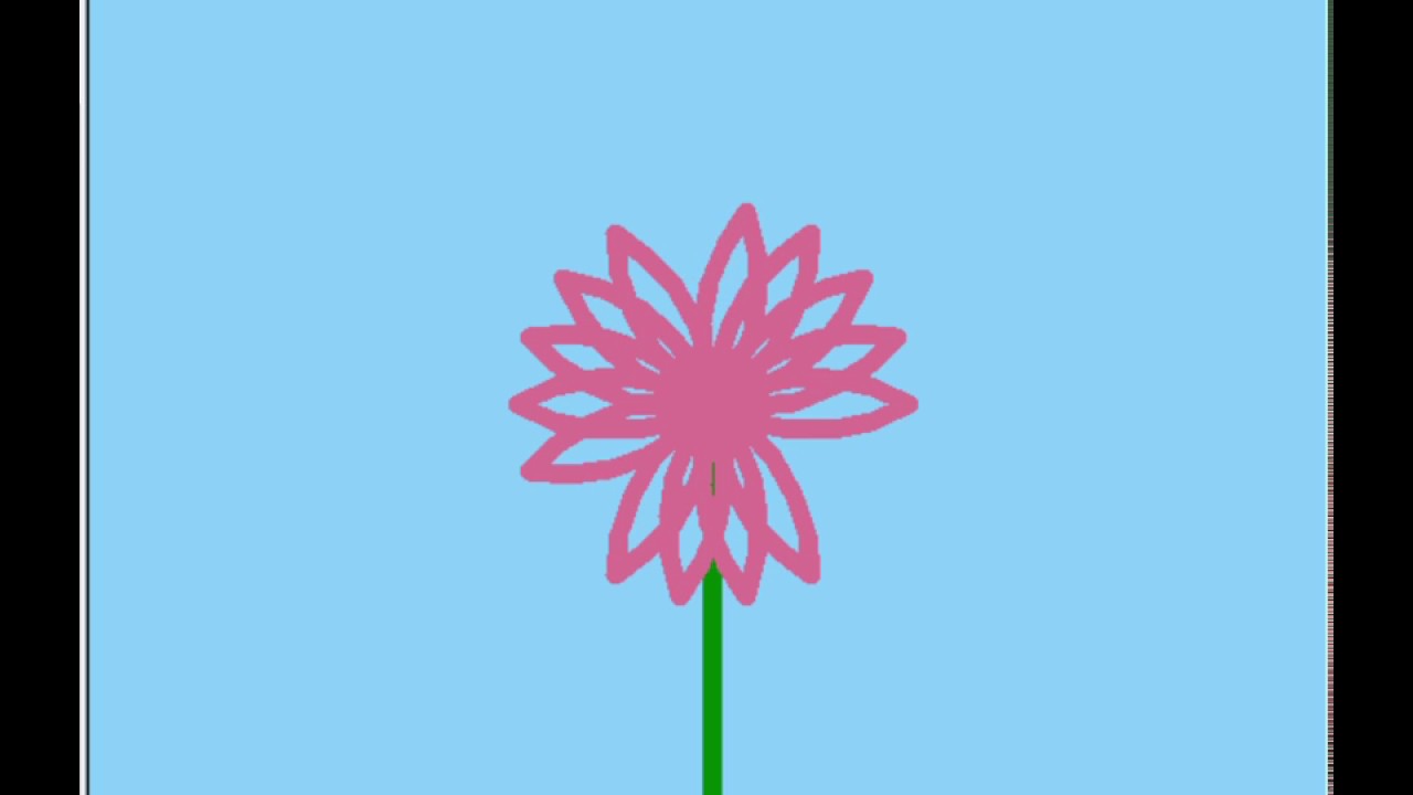 Python Turtle Graphics Draw A Flower Youtube