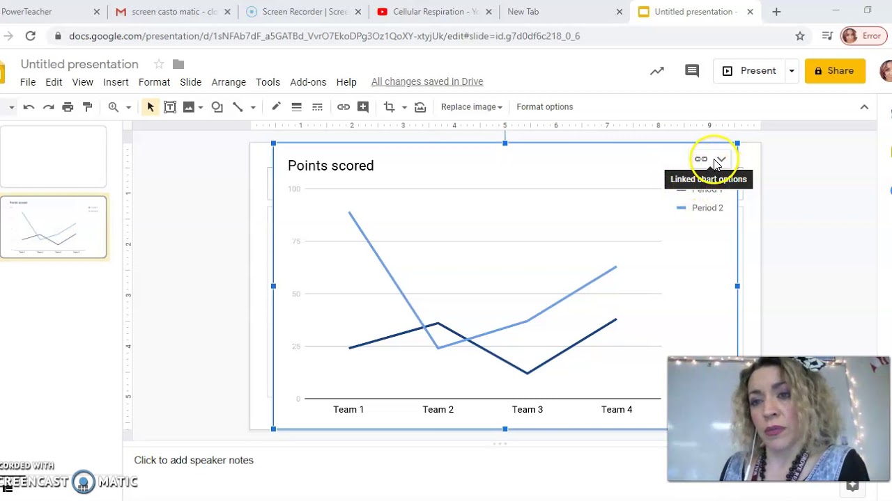 How To Create A Line Graph In Google Slides Youtube