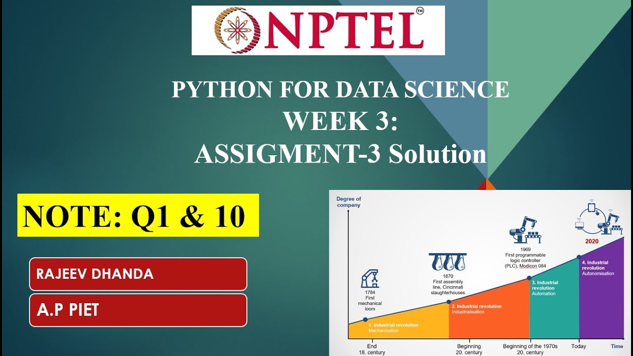 Nptel Python For Data Science Assignment 3 Solution Jan April