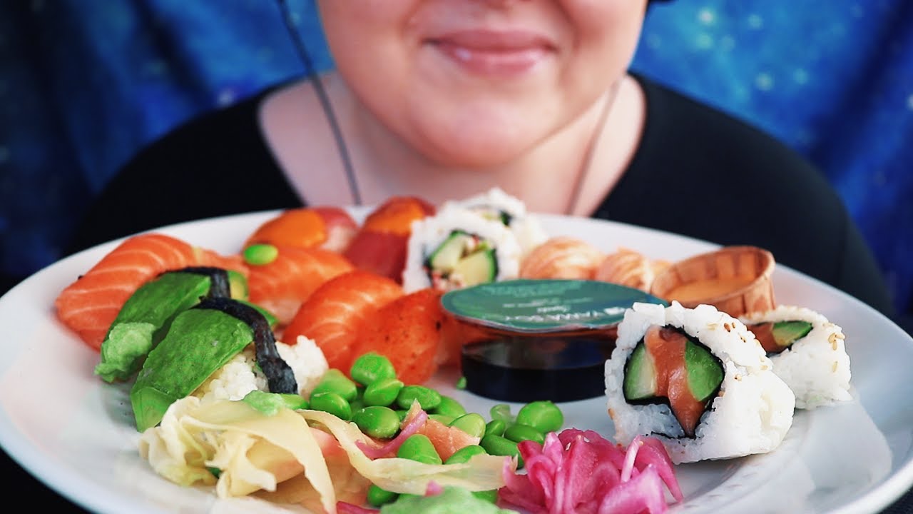 Asmr Sushi Mukbang Youtube