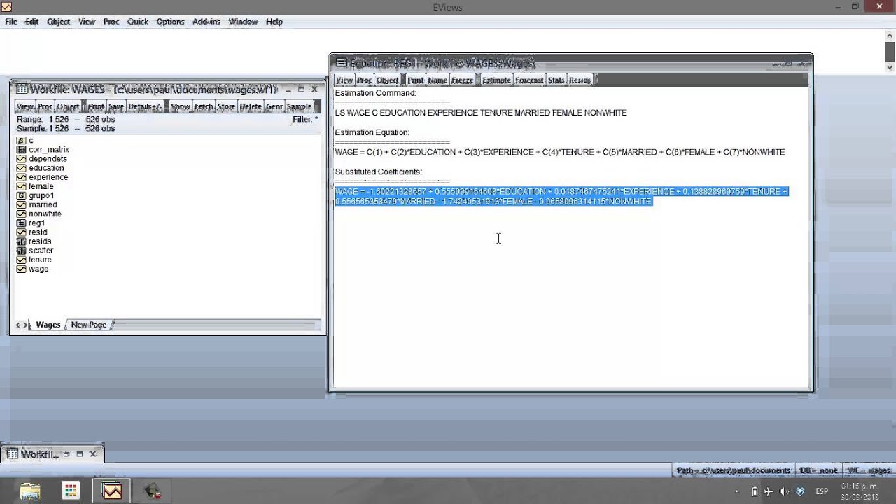 Introducción Eviews Youtube