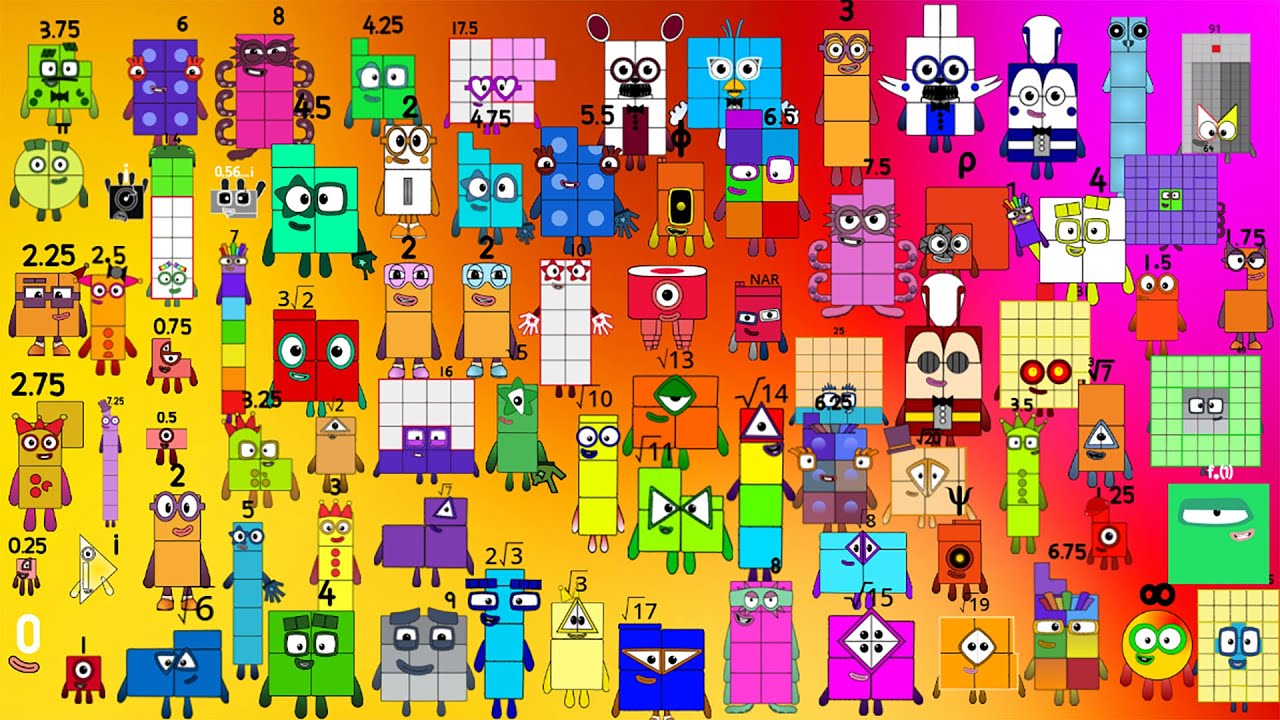 Jolly Numberblocks Band All Characters But With More Band Version Youtube