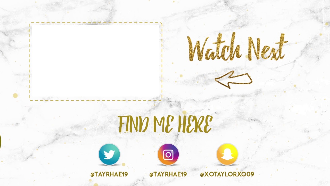 Best Youtube Outro End Screens Template 3 Letuscreatesomething Youtube
