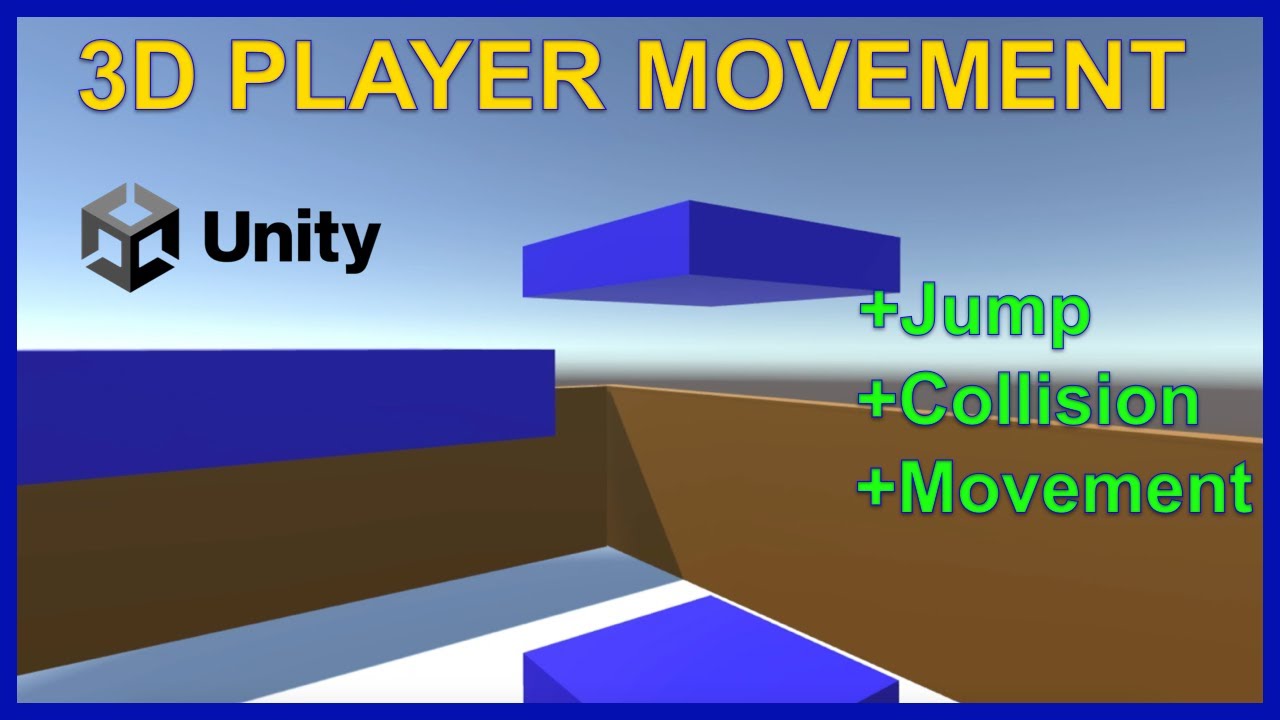 3d Player Movement Jumping Unity Game Dev Tutorial Youtube