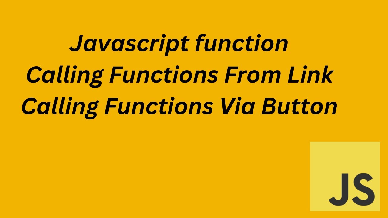 Javascript Function Calling Functions From Link Calling Functions