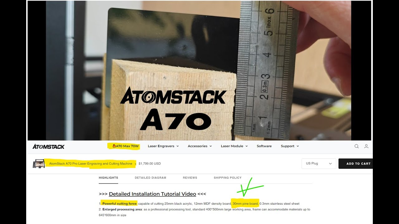 Atomstack 70w Series Youtube