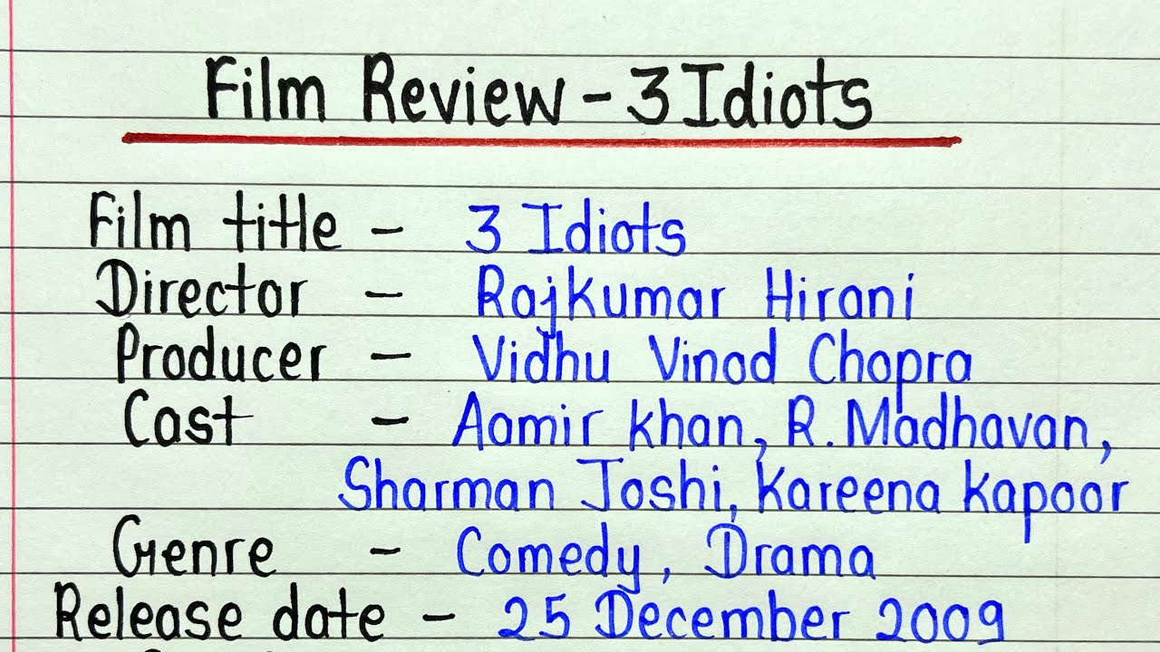 Film Review Phrases At Elaine Osborn Blog