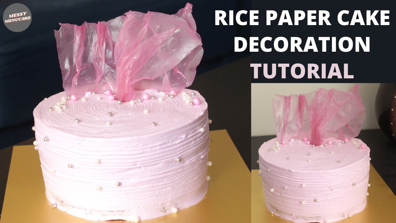 Rice Paper Cake Decoration No Oven र इस प पर ग र न श करन क आस न