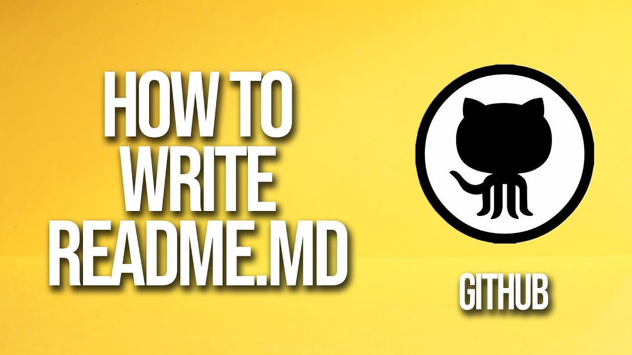 How To Write Readme Md Github Tutorial Youtube