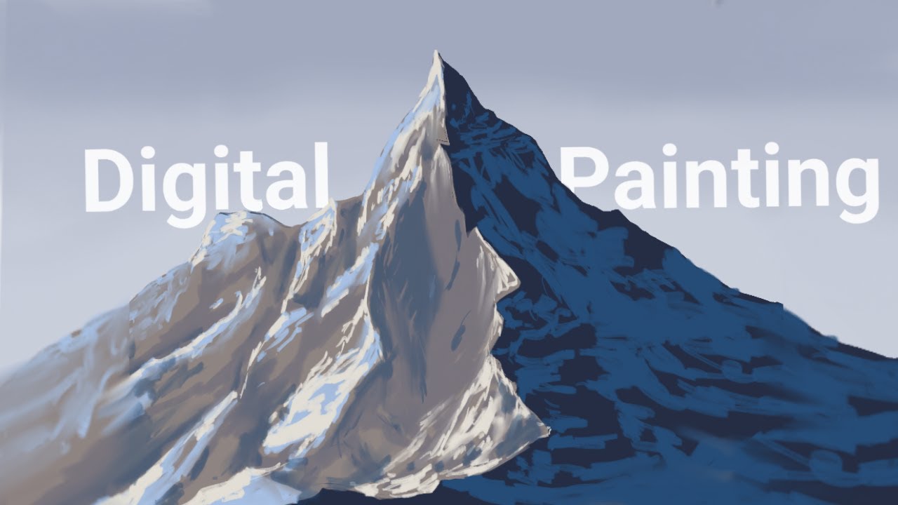 Painting Rocky Mountains In Sketchbook Step By Step Tutorial