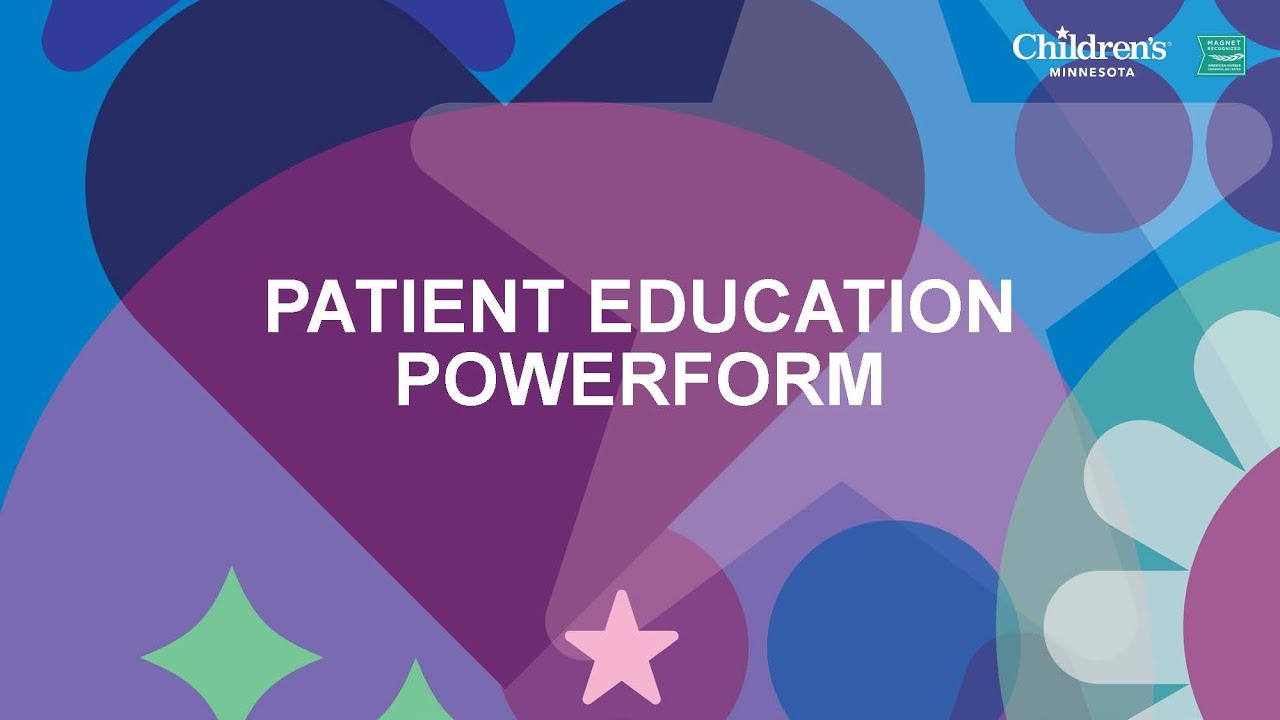 Nec Patient Education Powerform Youtube