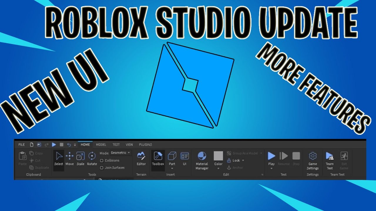 Roblox Updates New Roblox Studio Update New Ui New Options Youtube
