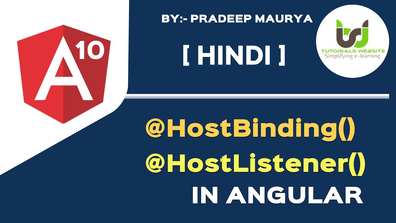 Hostbinding Hostlistener Decorator Angular 10 Or Angular 11