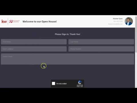 Kw Command Creating An Open House Sign In Sheet Youtube