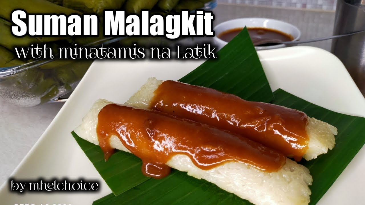 Suman Malagkit With Minatamis Na Latik By Mhelchoice Madiskarteng Nanay