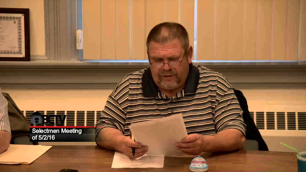 Selectmen Meeting 5 2 16 Youtube