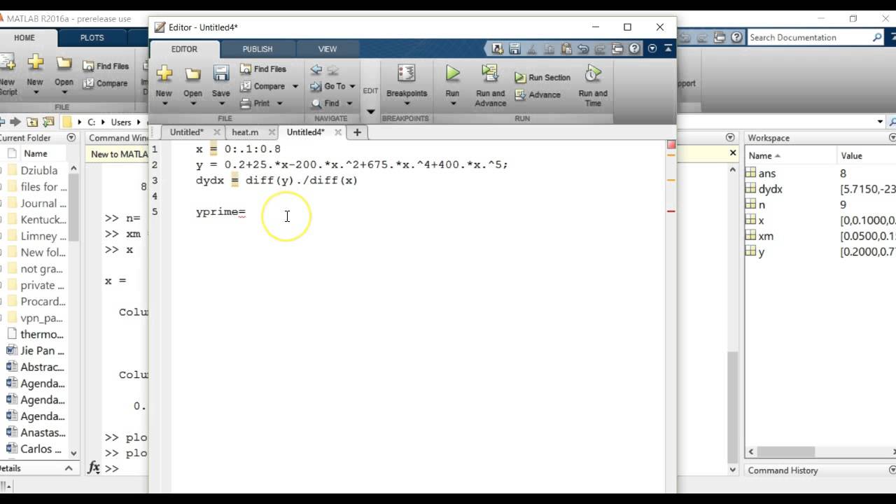 Numerical Differentiation Youtube