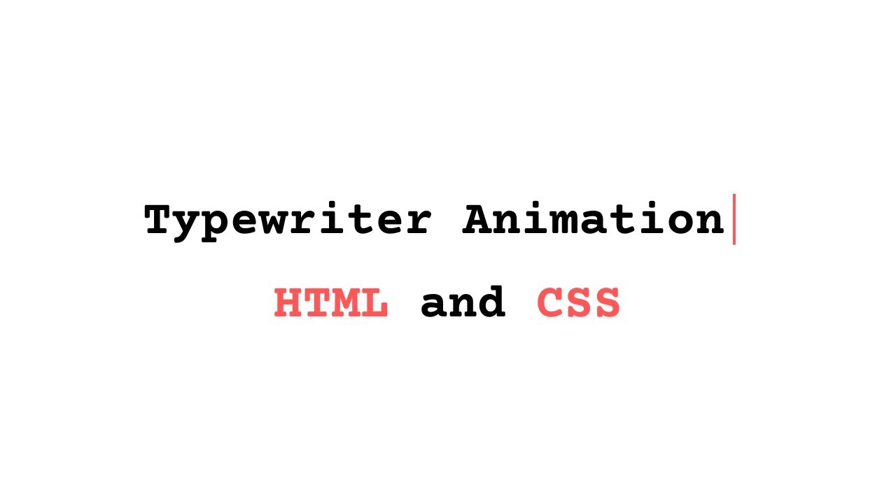 Typewriter Effect Css Codepen At Clarence Swingle Blog
