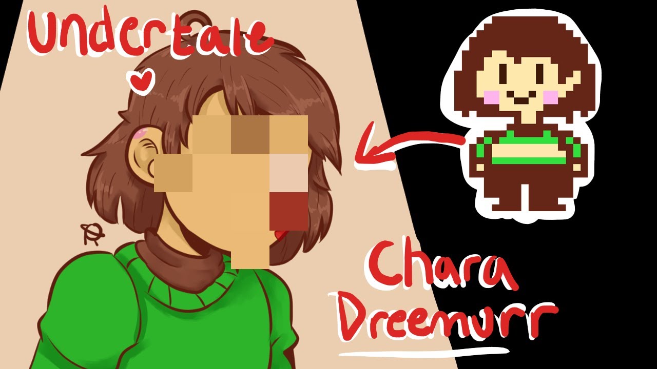Drawing Chara Dreemurr From Undertale Speed Draw Youtube