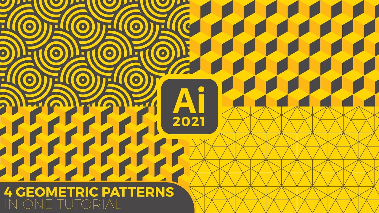 Geometric Patterns Adobe Illustrator Youtube