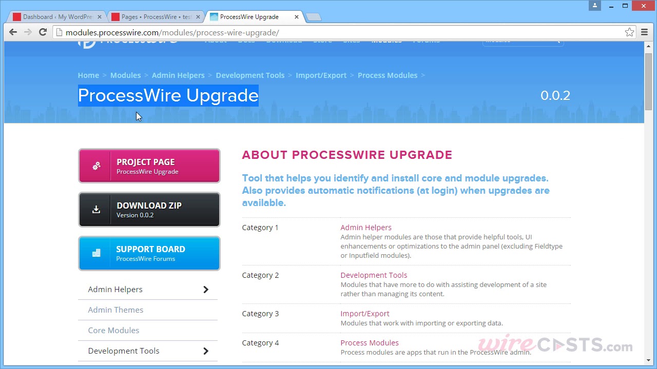 Wordpress Vs Processwire Updates Youtube