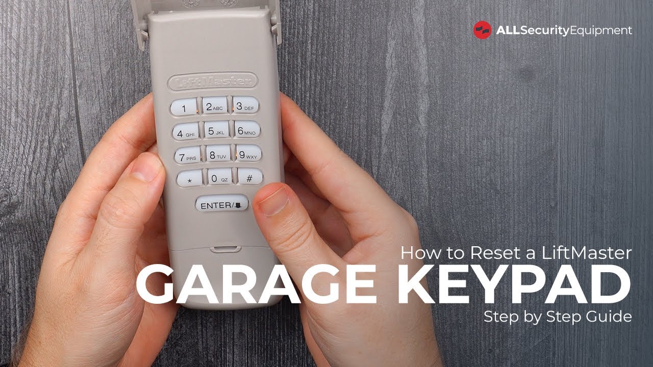 How To Program And Reset A Liftmaster Garage Door Keypad A 55 Off