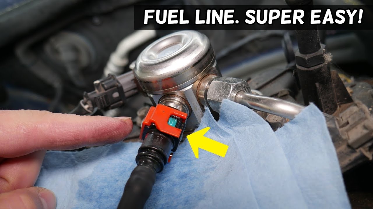 How To Disconnect Fuel Line On Hyundai Sonata Fuel Line Removal Youtube