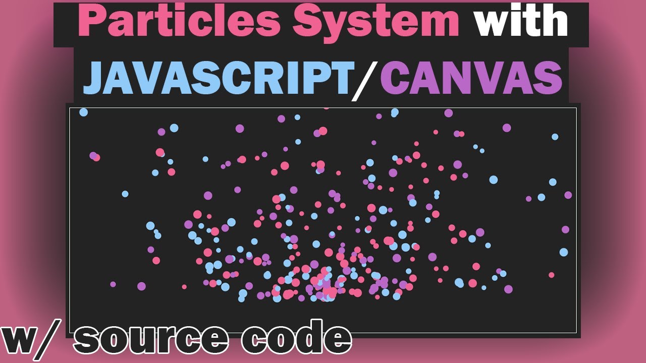 Simple Particles System With Javascript Html5 Canvas Speed Code
