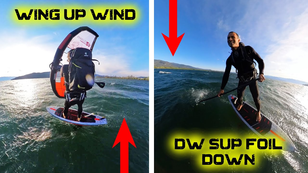 Wing Foil Up Wind Sup Foil Downwind Youtube