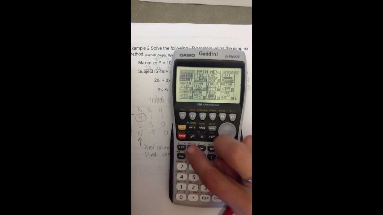 Simplex Method Ex 2 Youtube