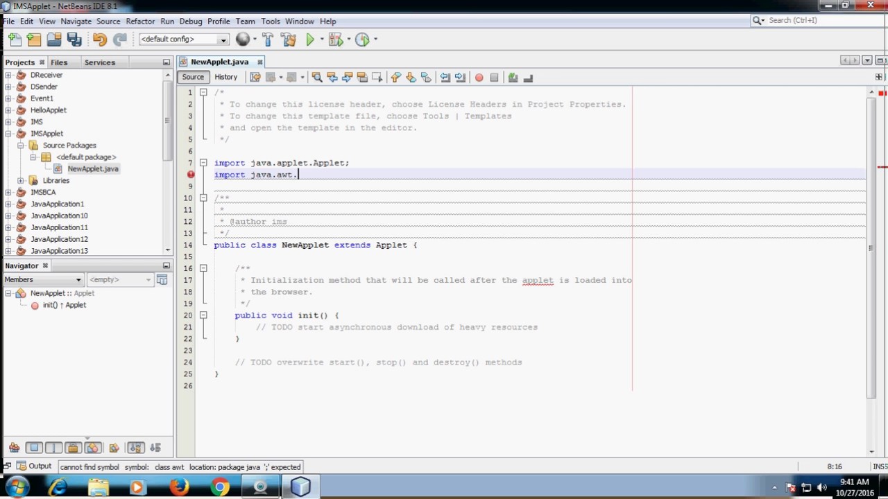 Java Applet Program Youtube