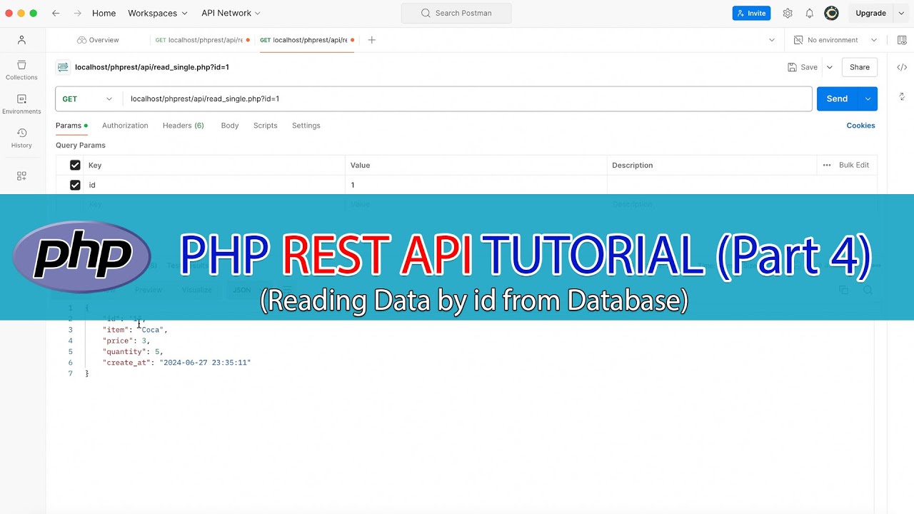 How To Create Restful Api With Php Mysql Tutorial Reading Data By