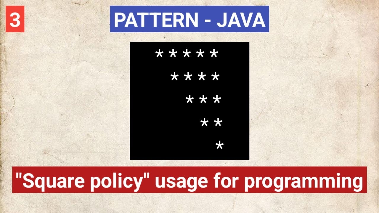Pattern Programming Java Youtube