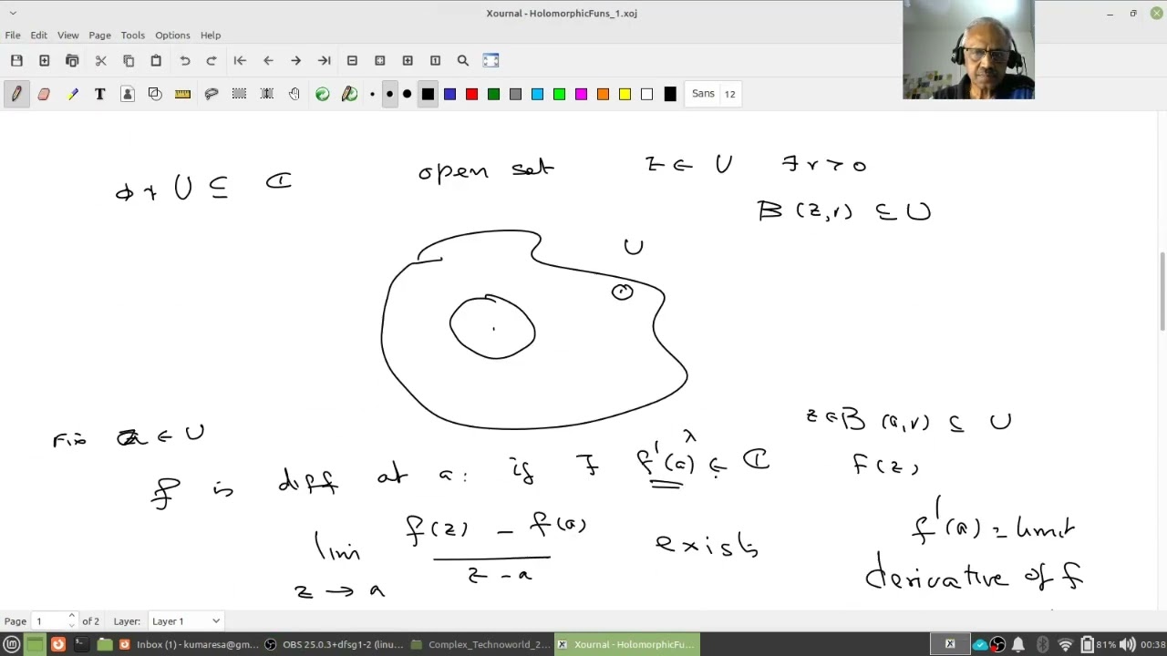 Complex Analysis 3 Holomorphic Functions 1 Youtube