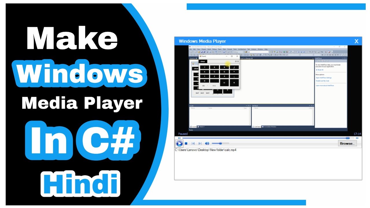How To Make Windows Media Player In C Visual Studio Hindi Youtube