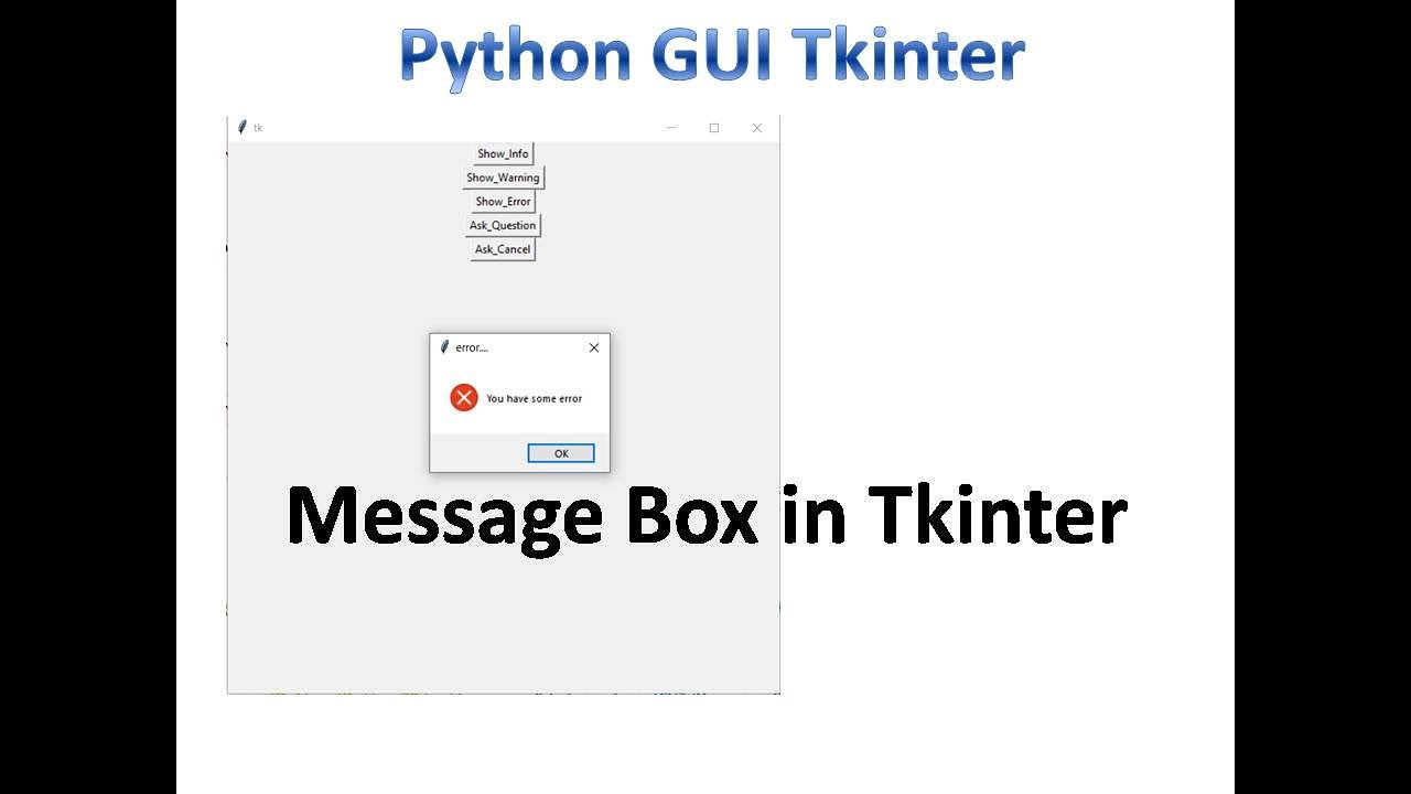 Display Message Box In Tkinter At Lester Watkins Blog