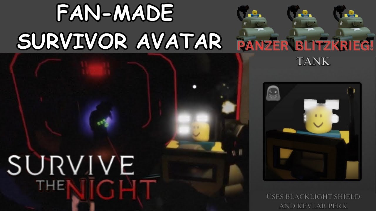 Tank Custom Avatar Survive The Night Roblox Youtube