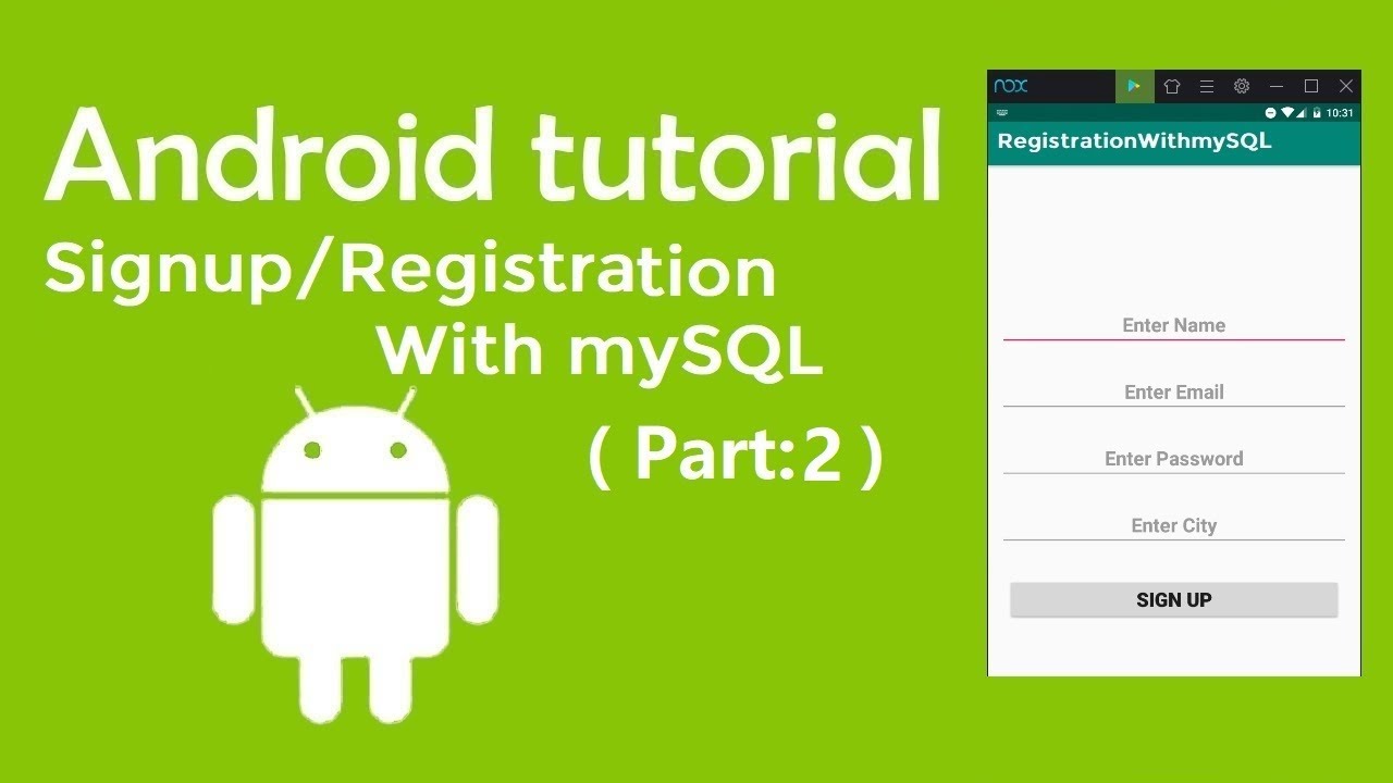 Volley Signup Register With Mysql And Php In Android Part 2 Java