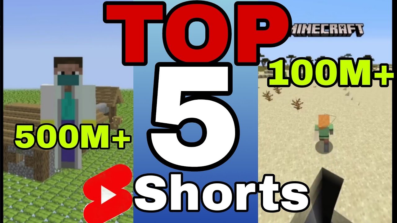 Top 5 Most Viewed Minecraft Shorts Indian Minecraft Most Viewed