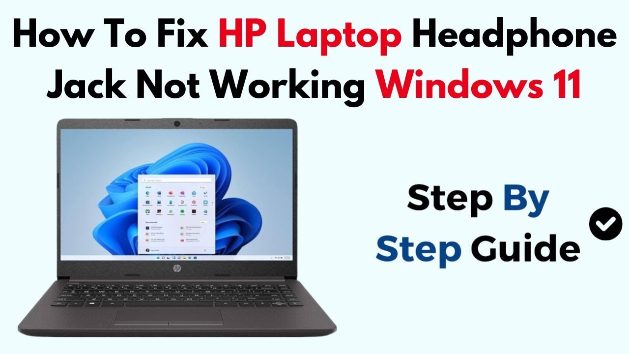 How To Fix Hp Laptop Headphone Jack Not Working Windows 11 Youtube